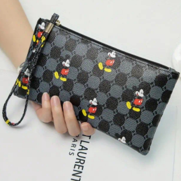 Disney | Bags | Disney Mickey And Minnie Canvas Wristlets Nwt | Poshmark